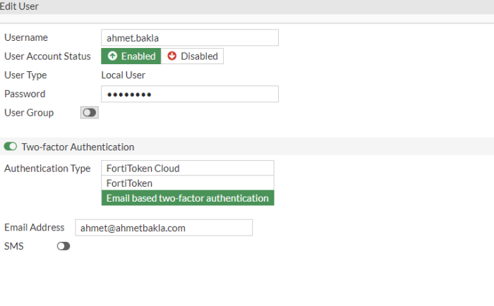Fortigate E-Mail & FortiToken Mobile ile SSL VPN İki Faktörlü Kimlik ...